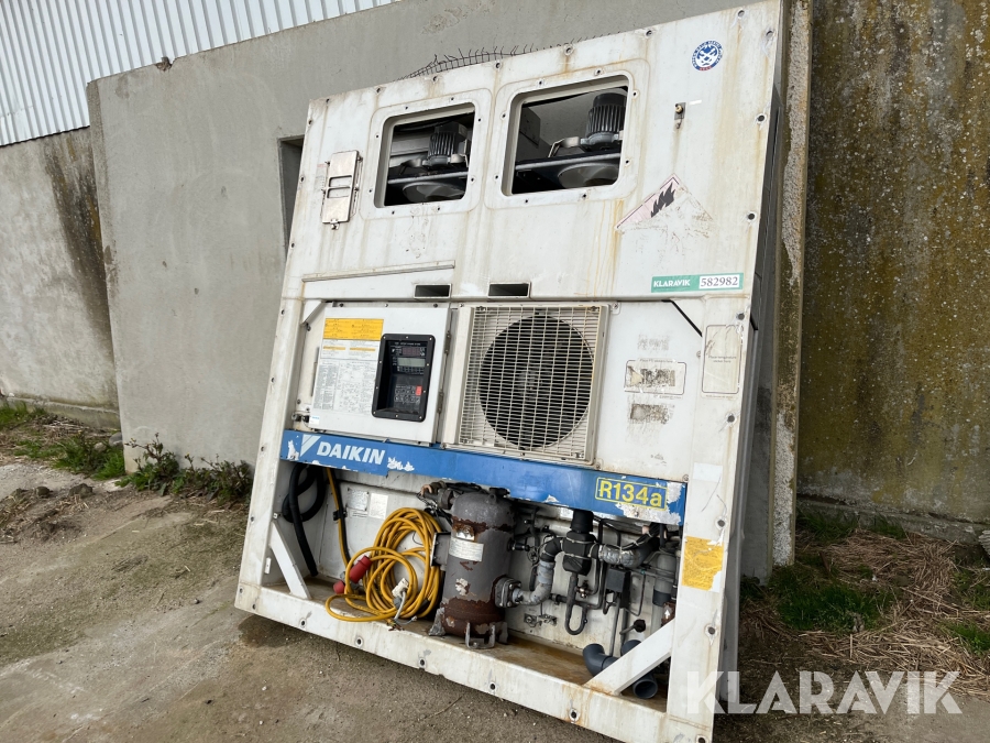 Køler til container Daikin R134a, Brønderslev, Klaravik aukt