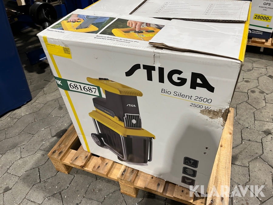 Kompostkværn STIGA BIO SILENT 2500w, Aabenraa, Klaravik aukt
