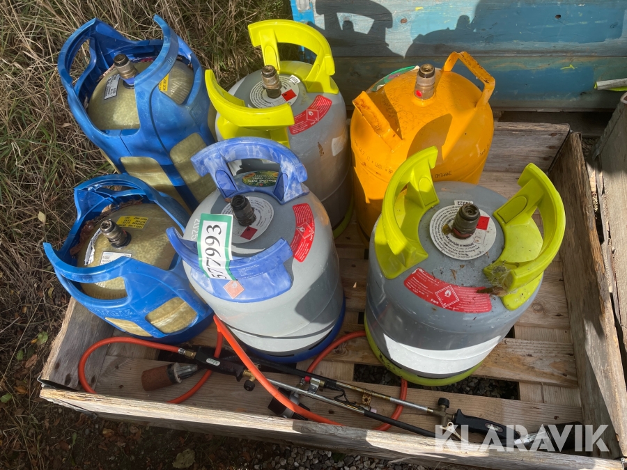 Ukrudtsbrænder & gasflasker, Fredensborg, Klaravik auktioner