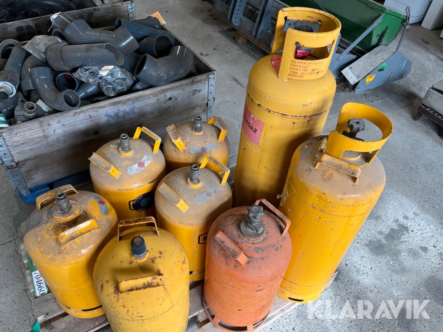 Lot - Gasflasker, Aalborg, Klaravik auktioner
