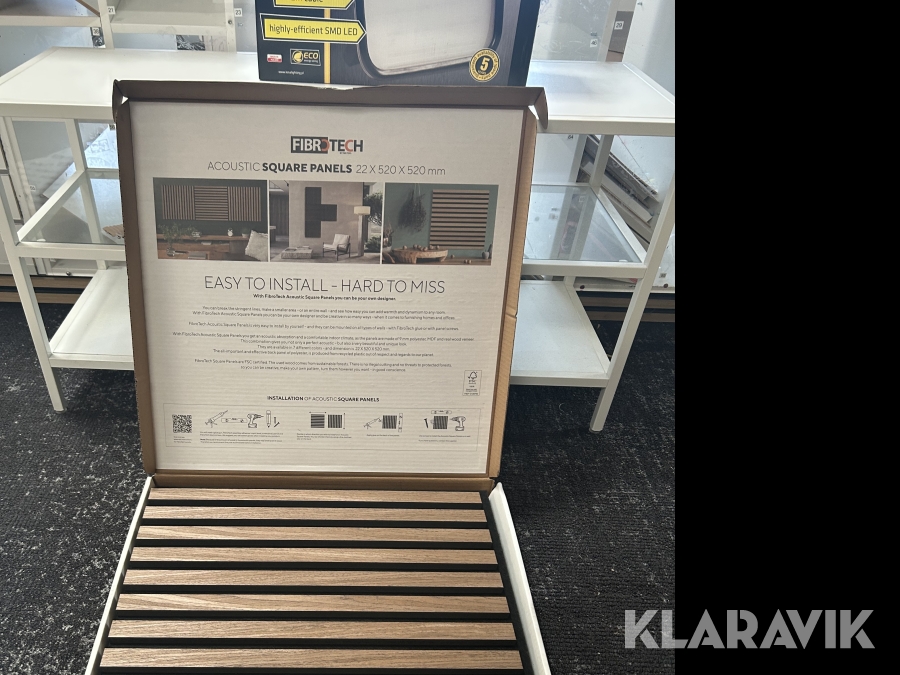 Akustikpaneler Fibrotech, Vejle, Klaravik auktioner