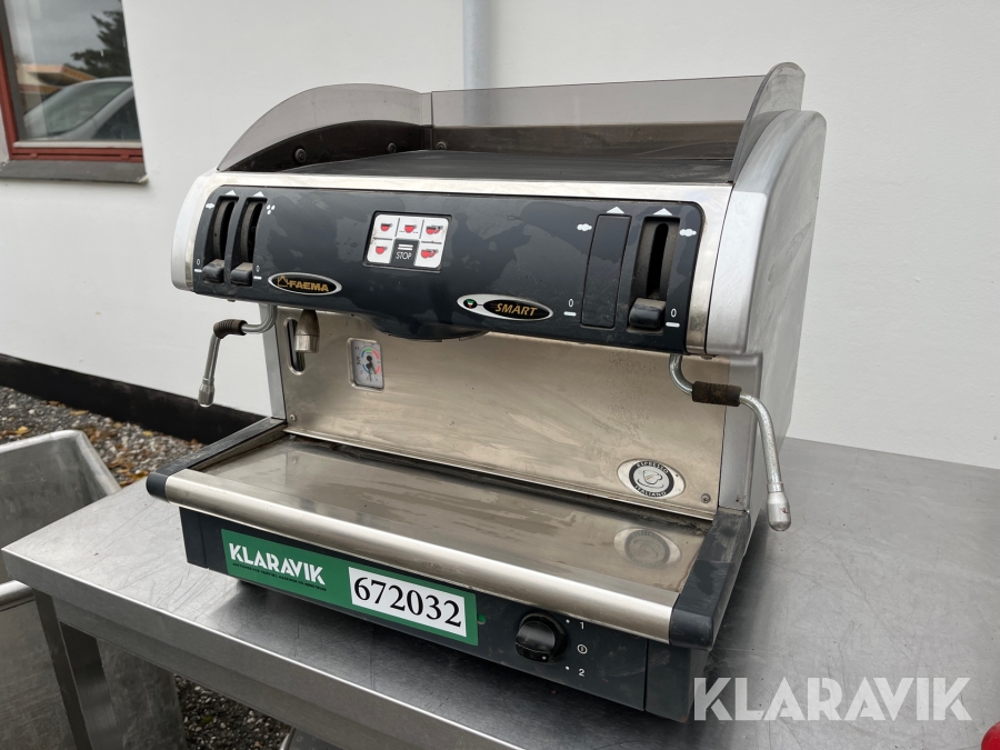 Kaffemaskine Faema Smart, Køge, Klaravik auktioner