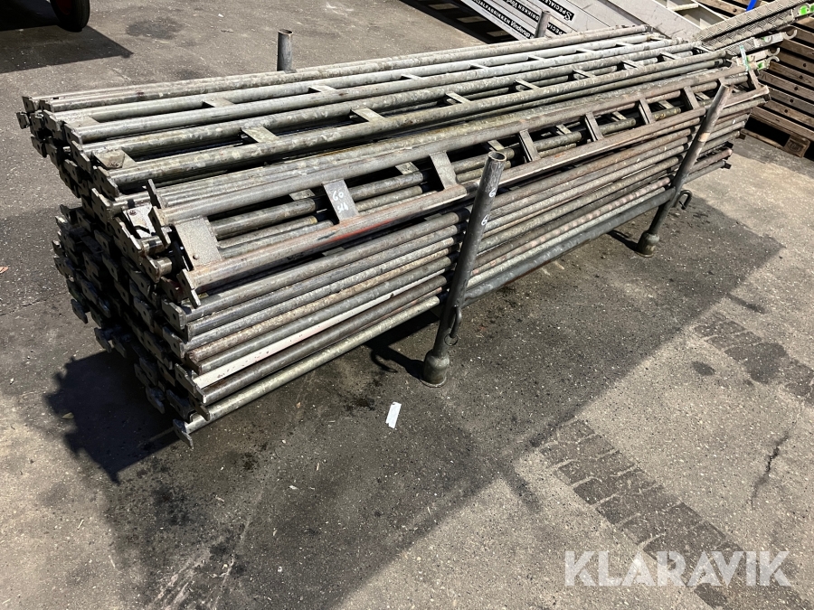60 stk. 3 m Vanger til murerstillads Inkl. Barel / bur, Lemv