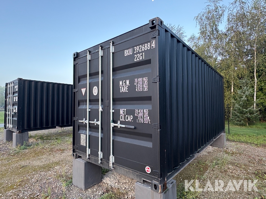 Container 20 fods CX22-2052/R, Slagelse, Klaravik auktioner
