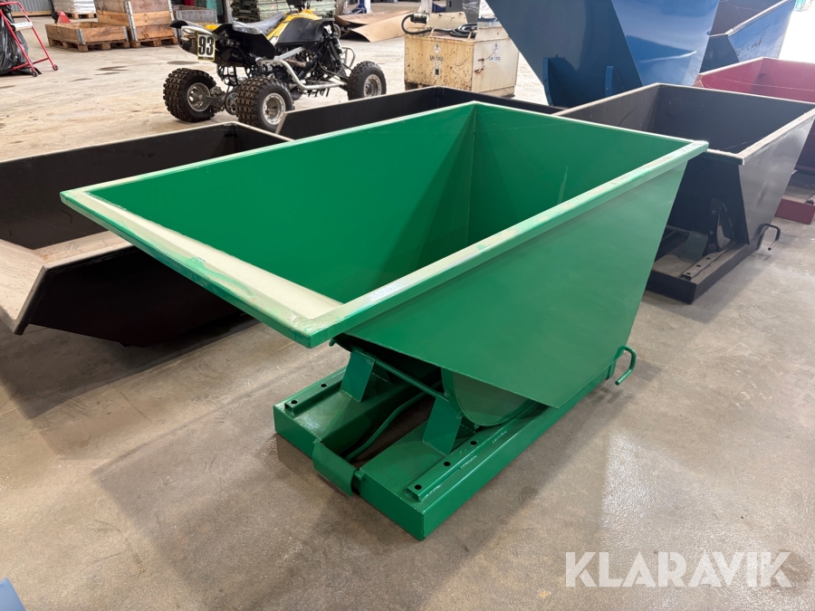 Tipcontainer Intra Materialhantering Tippo 600 Green, Ikast-
