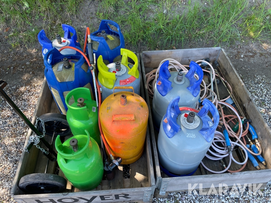 Gasflasker, Hørsholm, Klaravik auktioner