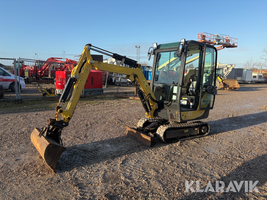 Gravemaskine Yanmar SV18, Holbæk, Klaravik auktioner