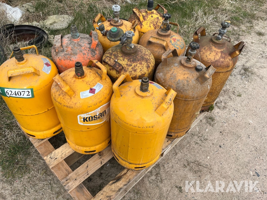 Gasflasker Kosan, Skive, Klaravik auktioner