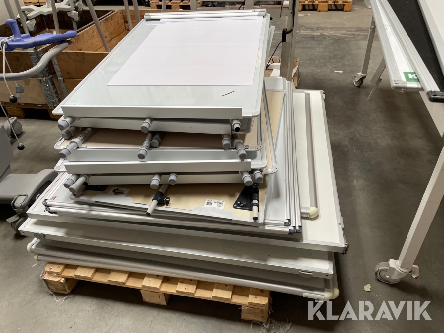 Blandet lot Whiteboards/tavler, Ballerup, Klaravik auktioner
