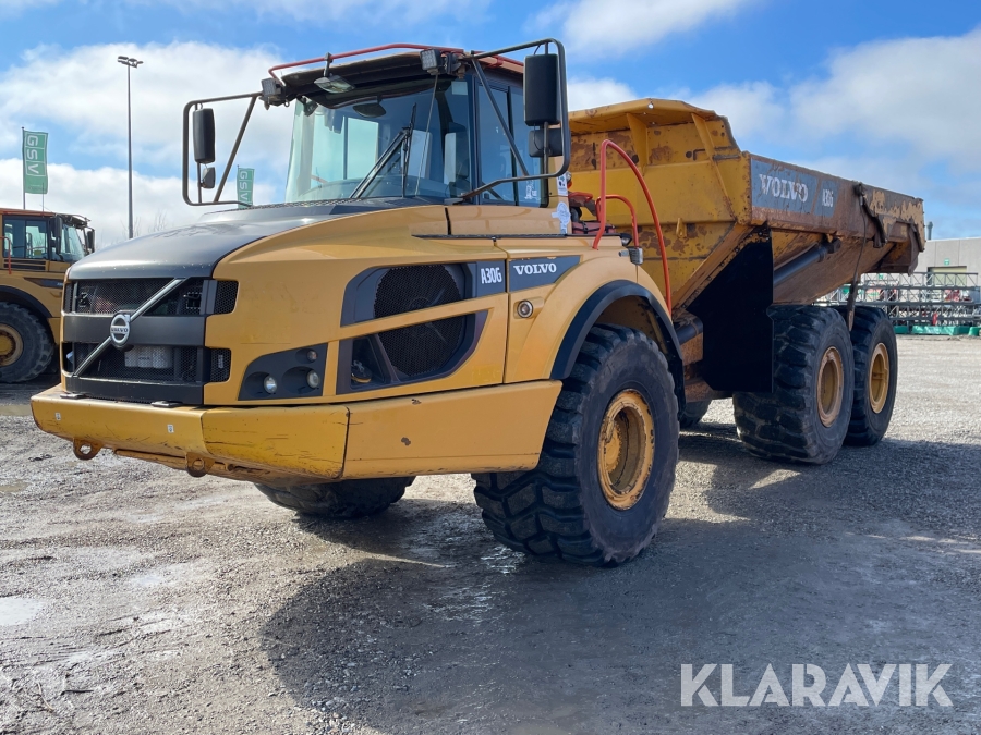 Dumper Volvo Hauler A30G, Greve, Klaravik auktioner