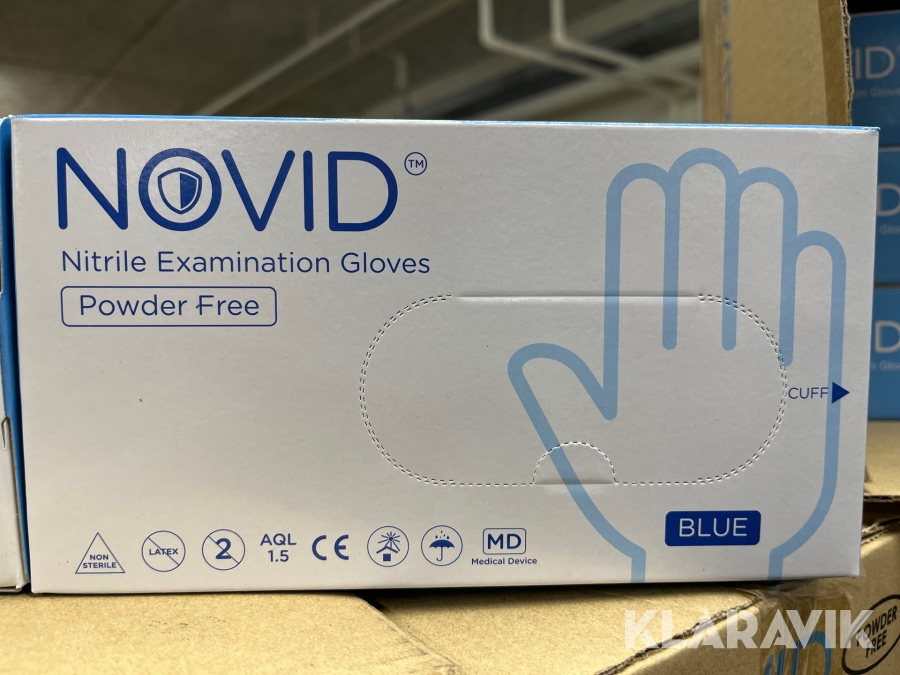 10 kasser str Medium Novid Nitrilhandsker, Roskilde, Klaravi