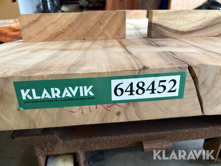 Planke bordplade Akacie Ubehandlet, Roskilde, Klaravik aukti