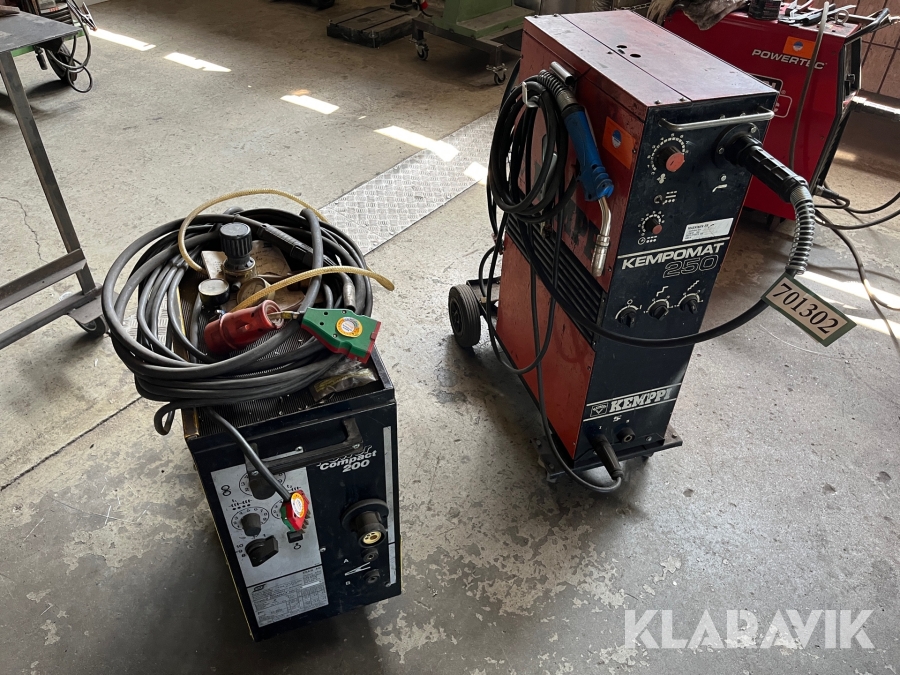 Svejsemaskiner Kemppi/Esab Kempomat 2502 / Power compact 200