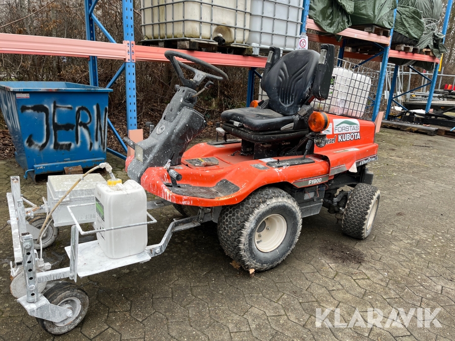 Redskabsbærer Kubota F1900, Greve, Klaravik auktioner