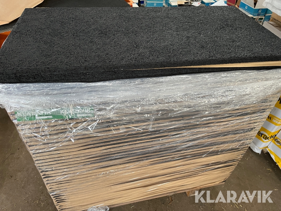 Troldtekt 28,8 m2 Troldtekt Ultra fin - sort, Skive, Klaravi