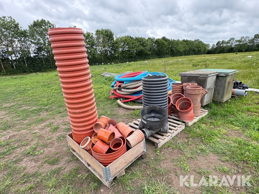 Parti kloak rør og fittings, Solrød, Klaravik auktioner