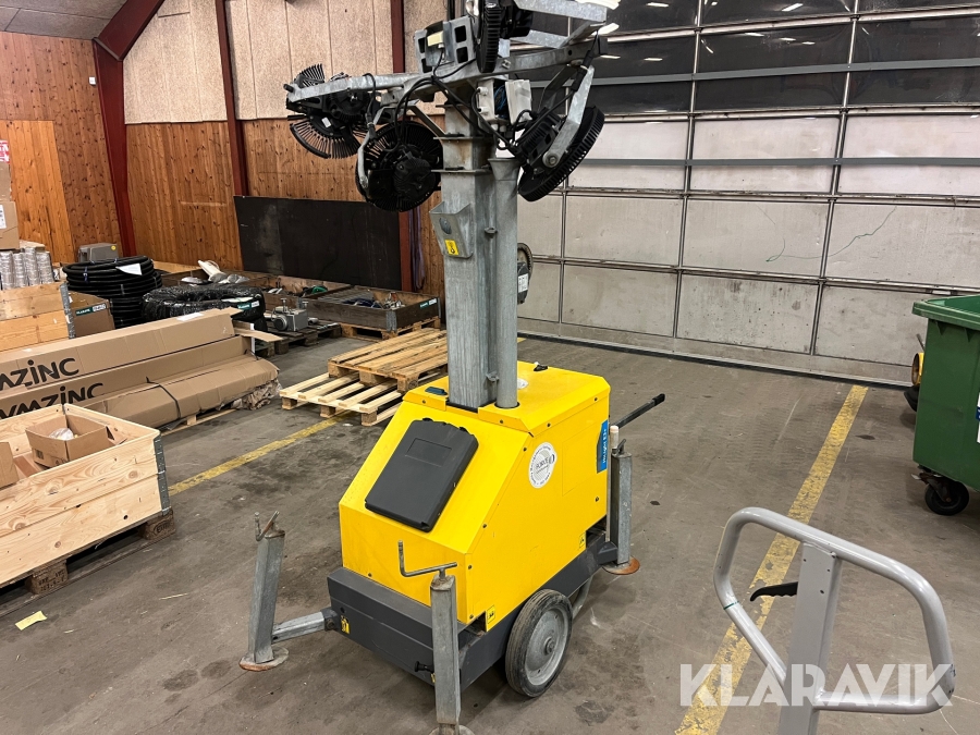 Mobil lysmast Atlas Copco HiLight E3+, Rebild, Klaravik aukt