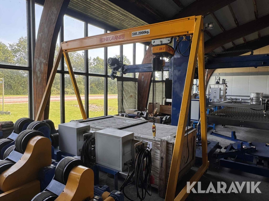 Portalkran Conekranes Swl2000kg, Lolland, Klaravik auktioner