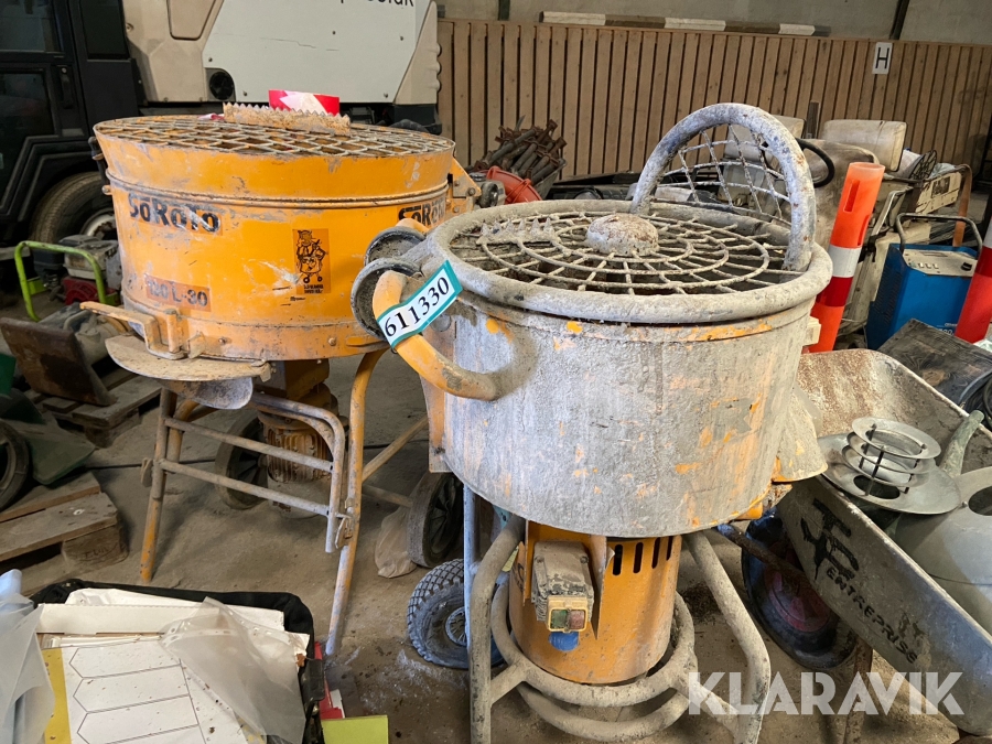 Blandemaskine Soroto, Roskilde, Klaravik auktioner