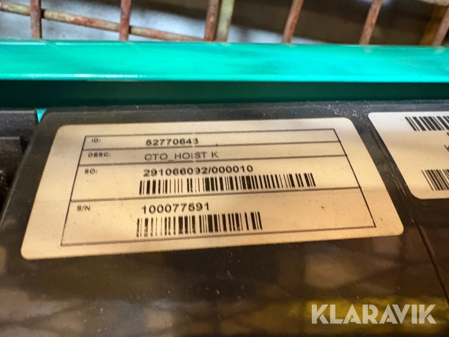 Kran, Søjlesvingkran Erikkila KEJC, Lyngby-Taarbæk, Klaravik