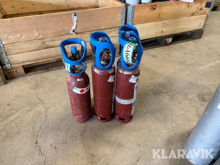 Gasflasker Acety, Lolland, Klaravik auktioner