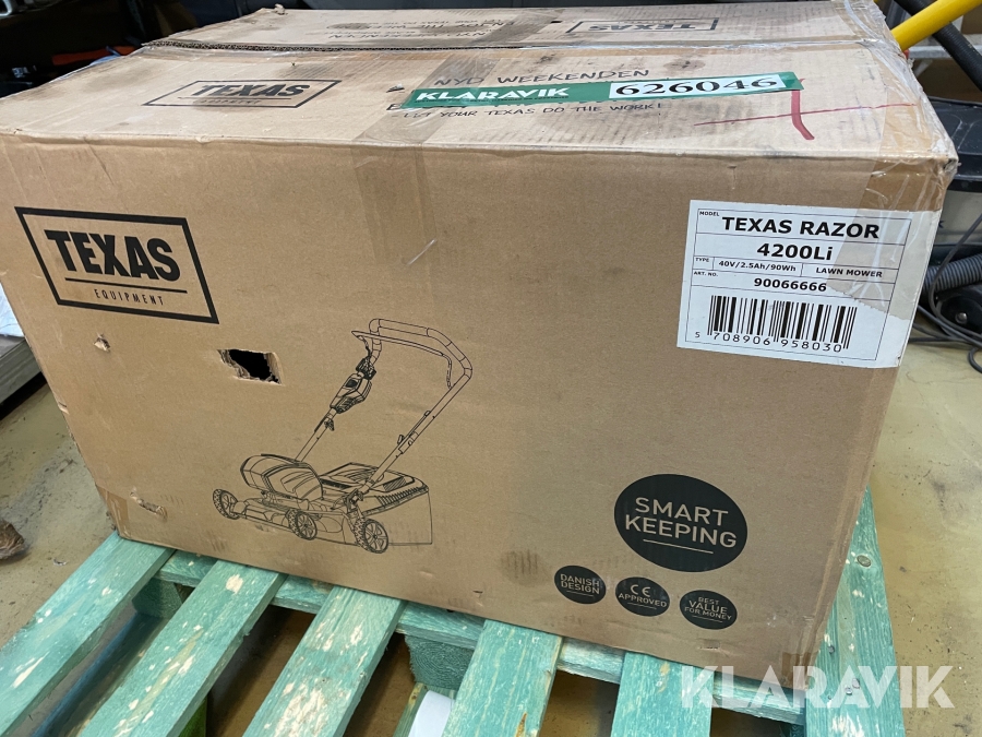 Græsslåmaskine TEXAS RAZOR 4200Li 40V LITHIUM ION, Rudersdal